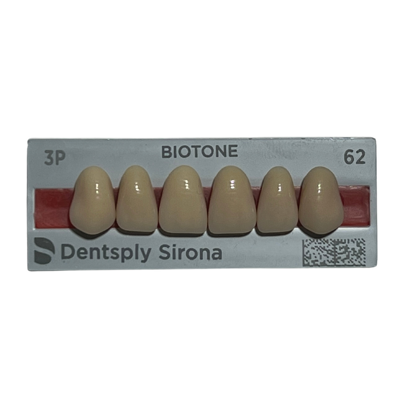 Tablilla Dientes Biotone Anteriores Superiores 6pz Dentsply
