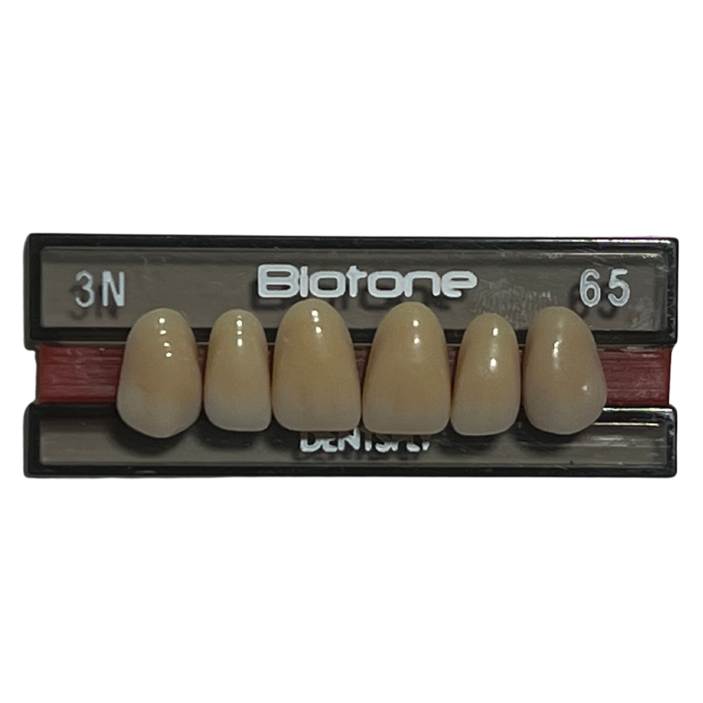 Tablilla Dientes Biotone Anteriores Superiores 6pz Dentsply